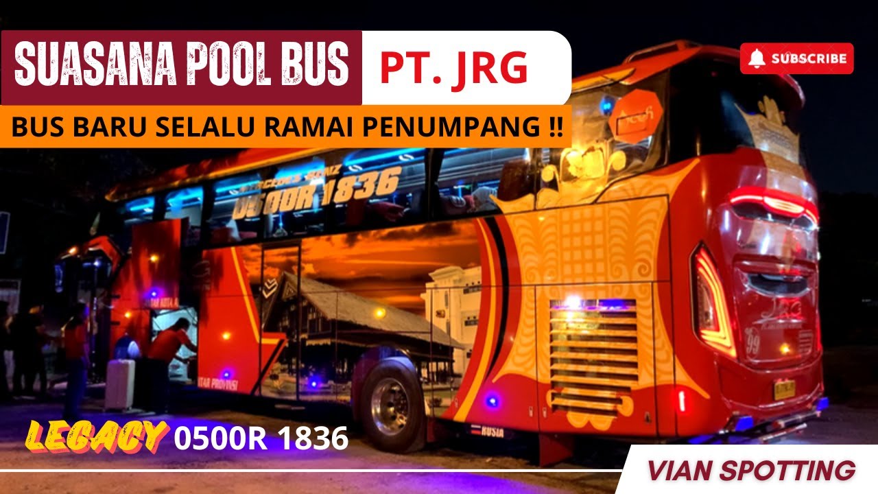SUASANA DI POOL BUS JRG DI HARI KEMERDEKAAN ! ! RAMAI SEWA - YouTube