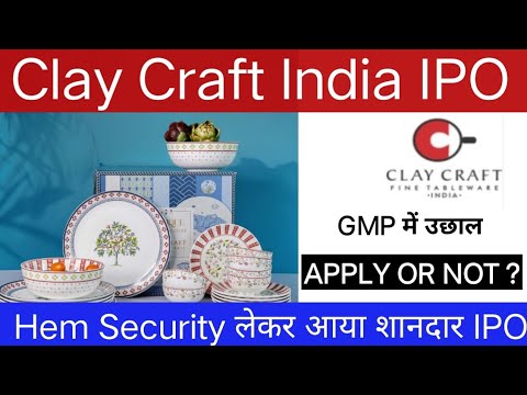 Clay Craft India IPO Review | Clay Craft India IPO GMP | Apply Or Not ?