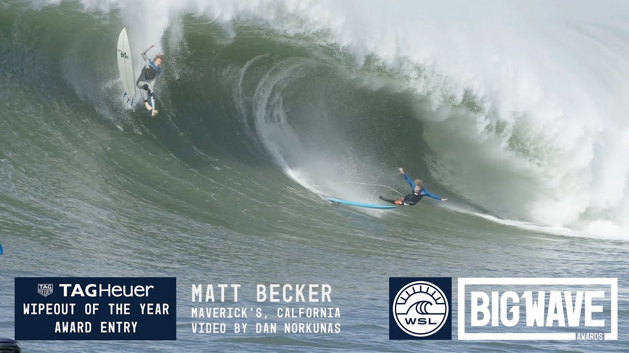 Matt Becker at Maverick's 2 - 2016 TAG Heuer Wipeout of the Year Entry ...