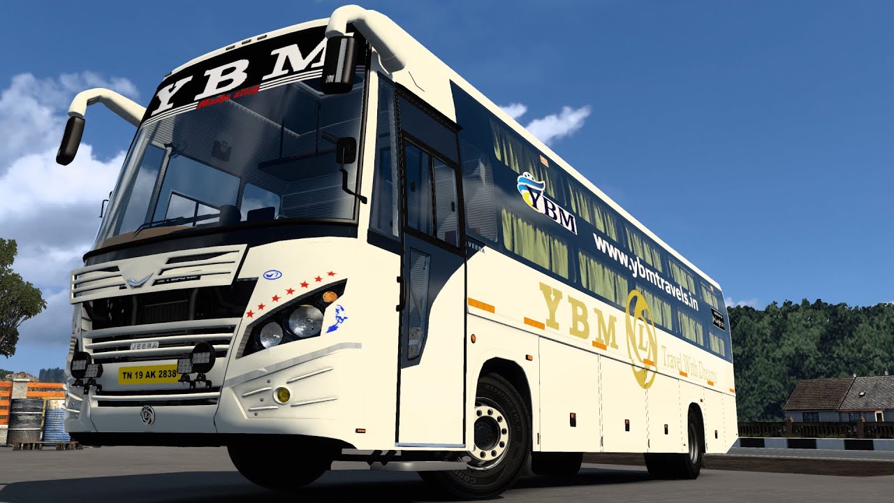 YBM (BLM) TRAVELS || Veera Samrat V7 AC Sleeper Bus Mod || Euro Truck ...