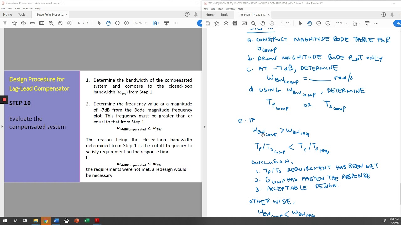 FREQUENCY RESPONSE DESIGN VIA LAG LEAD COMPENSATOR PART 3 - YouTube