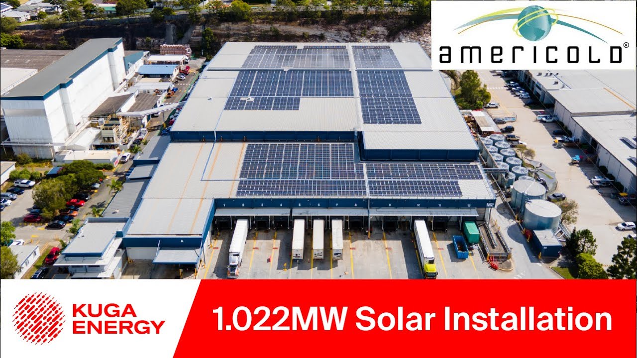 1.022 MEGAWATT Solar Installation at Americold - YouTube