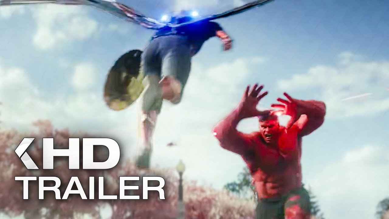 Red Hulk Attacks Captain America - CAPTAIN AMERICA 4: BRAVE NEW WORLD ...