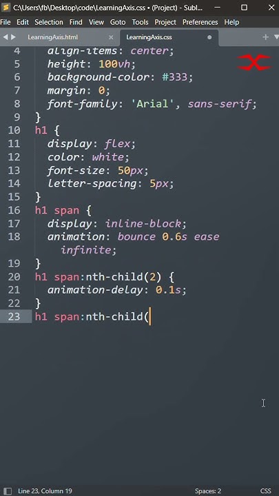 Bouncing Text Effect | HTML CSS - YouTube