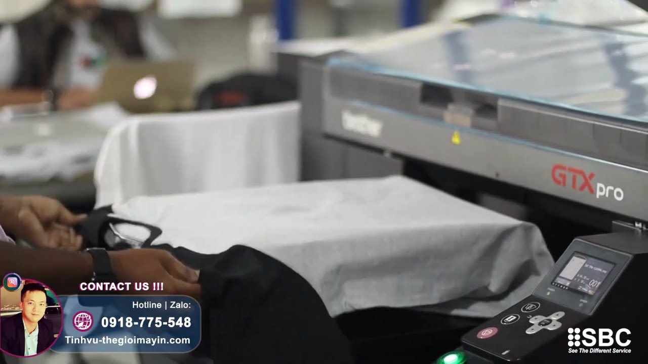 Tìm hiểu công nghệ máy in DTG và Quy trình in DTG trên áo thun - YouTube