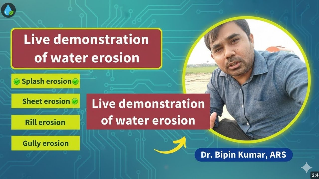 Live Demonstration of Water erosion || Splash || Sheet || Rill || and ...