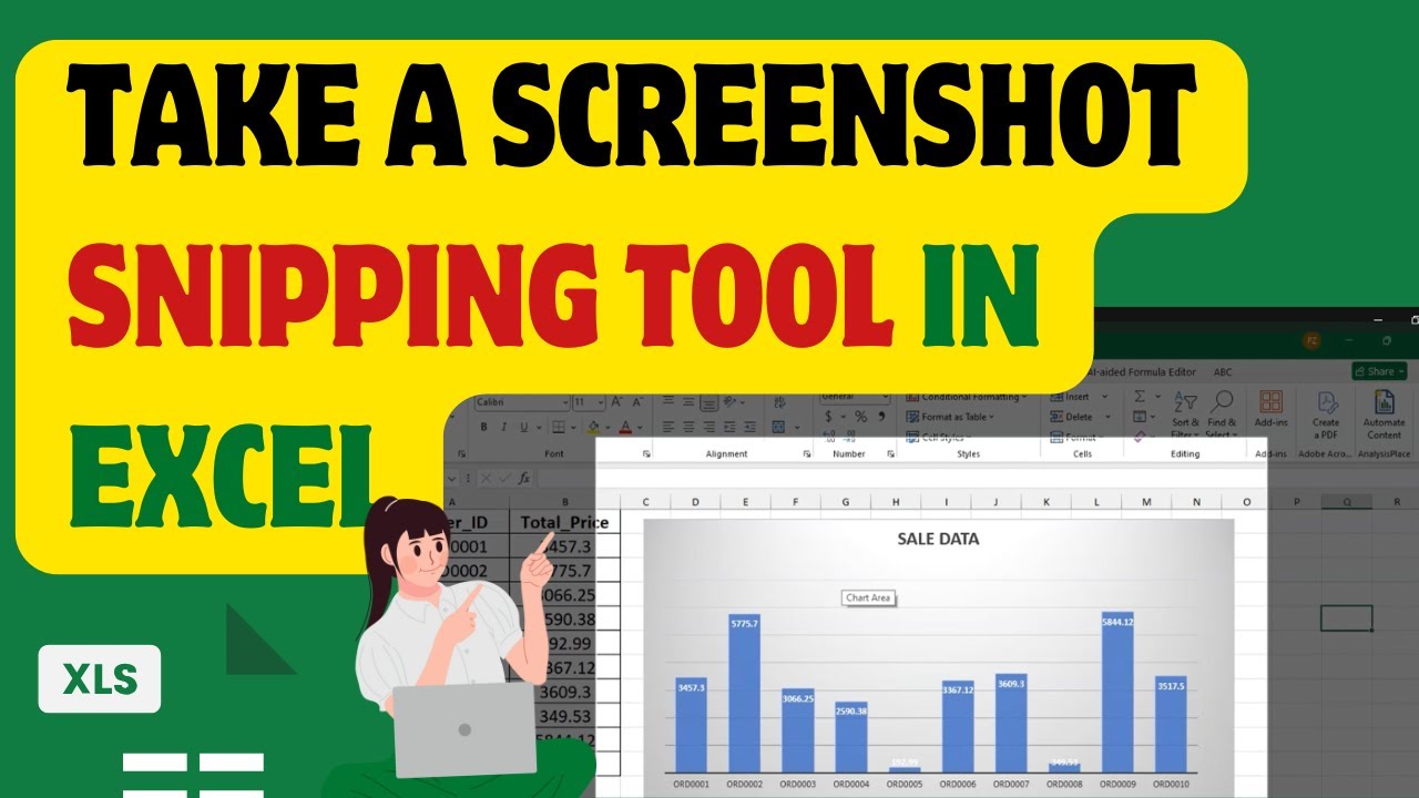 How To Take A Screenshot Using The Snipping Tool In Excel - YouTube