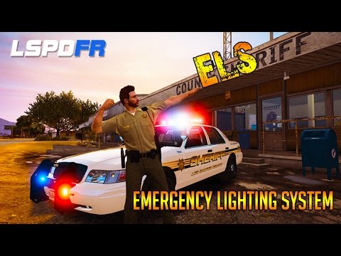 GTA 5 LSPDFR - ELS Emergency Lighting System - Gun Sound Pack - YouTube