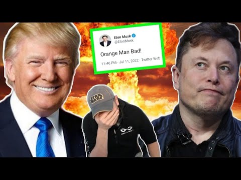 Trump SLAMS Elon Musk - Elon Tweets WEAK NPC Level Response - YouTube