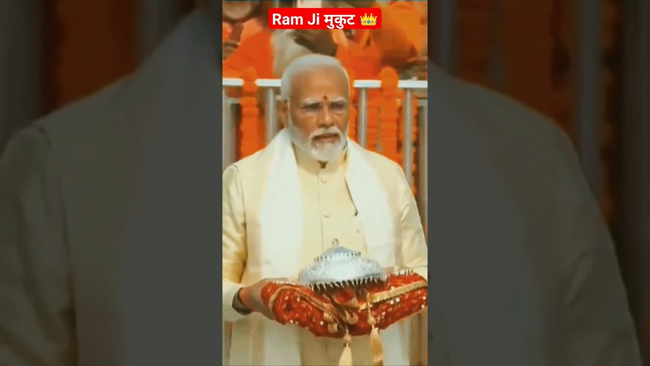 Hon'ble Prime Minister Shri Narendra Modi ji carrying the crown of Shri ...