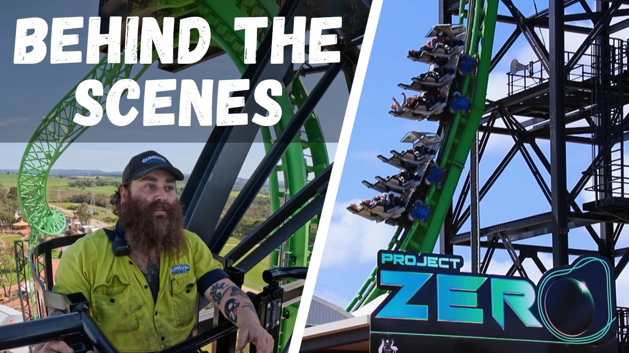 Australia's Most UNIQUE Coaster!? | Behind The Scenes of PROJECT ZERO ...