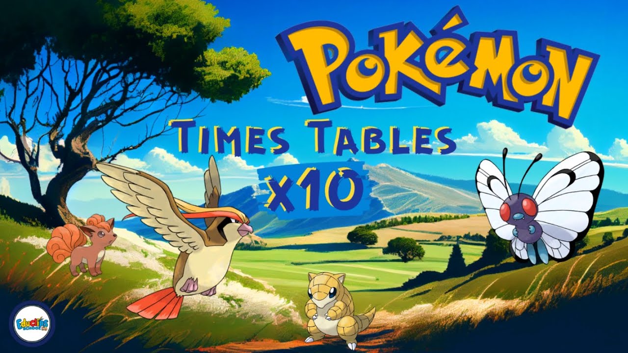 GUESS the POKEMON and Times Tables X10 (HD) with answers #pokemon # ...