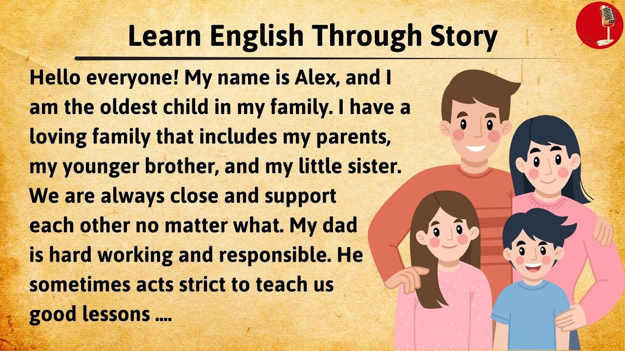 My family Story | Learn English Through Story | Speaking and Listening ...