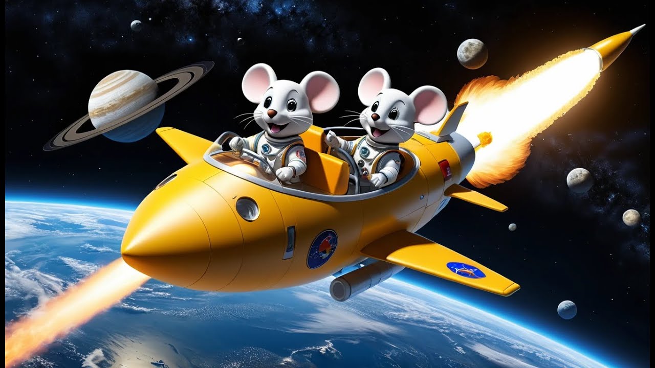 The Moon Mouse and His Cheese Rocket | Fun Nursery Rhyme for Kids ...