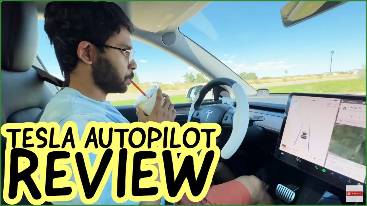 Trying Tesla Autopilot first time #Tesla #Autopilot - YouTube