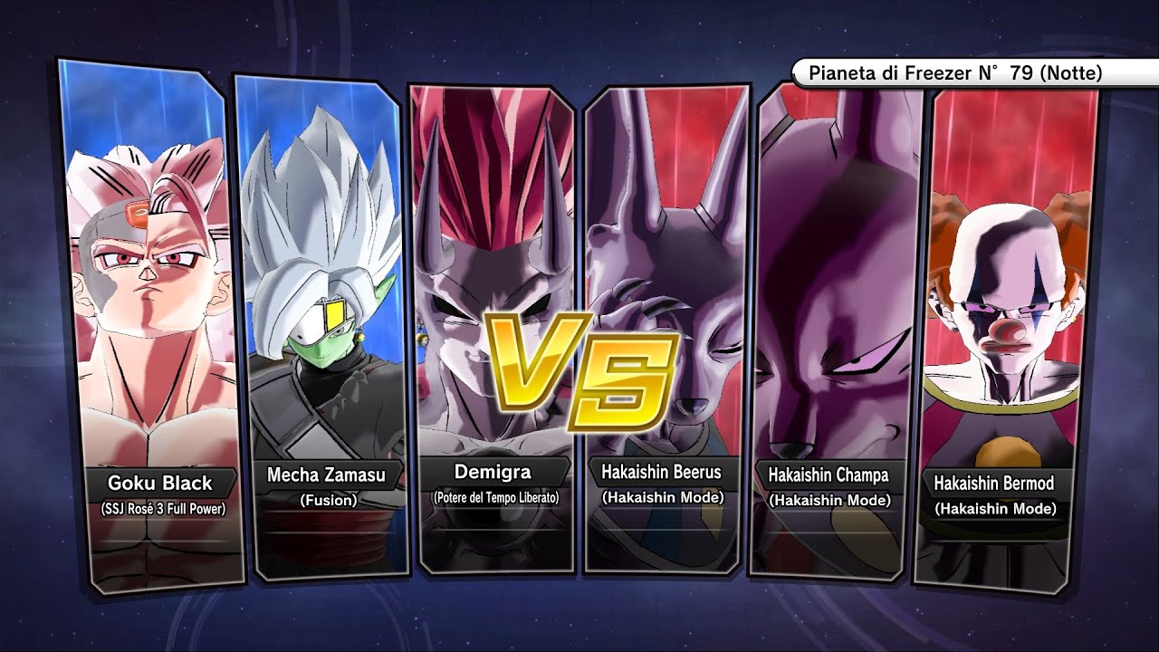 XV2 (PC): Demigra God/Mecha Zamasu/Goku Black TB SSJR3 FP vs Beerus ...