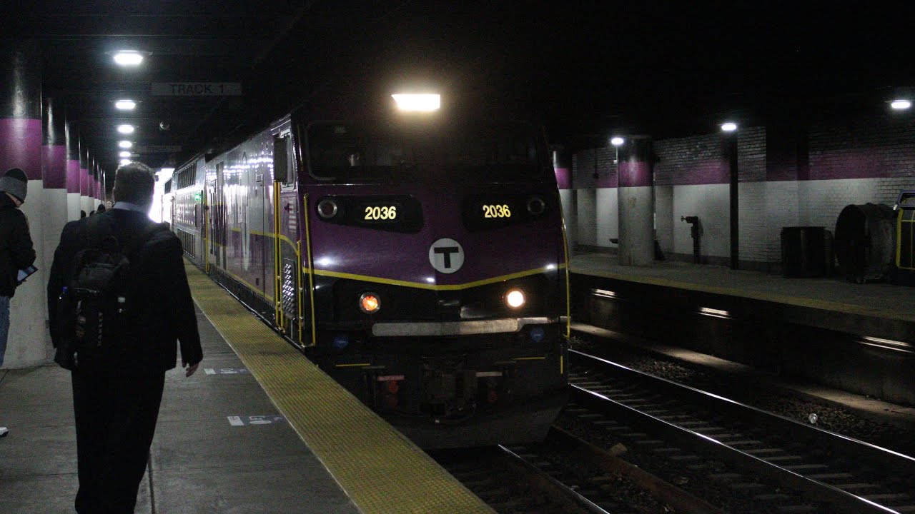 MBTA 2018 MPI HSP46 #2036 and 1997 Kawasaki BTC-4A #766 - YouTube