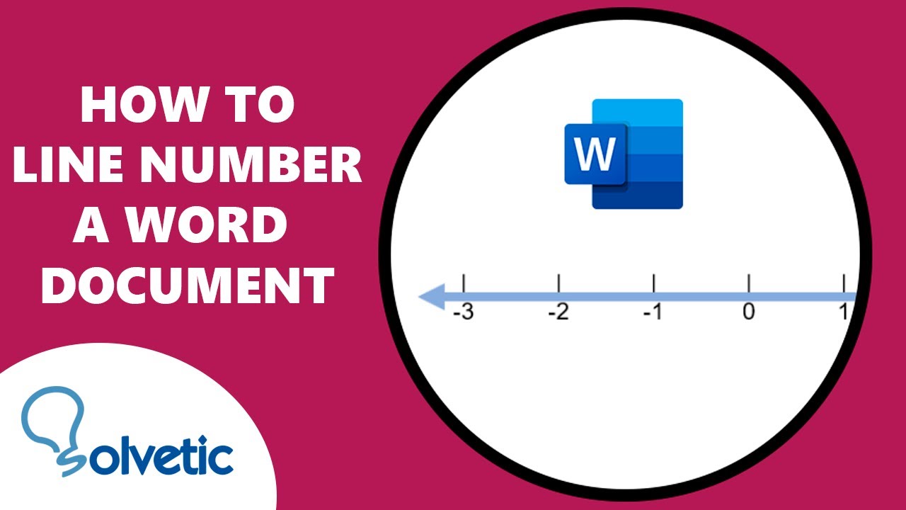 How to Line Number a Word Document - YouTube
