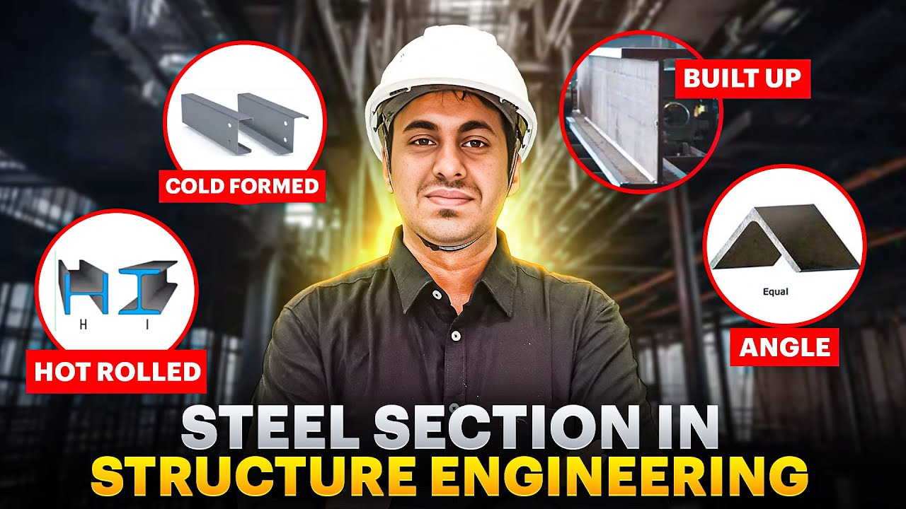 Detailed Explanation | Types of Steel Sections || Angle, Hollow, and ...