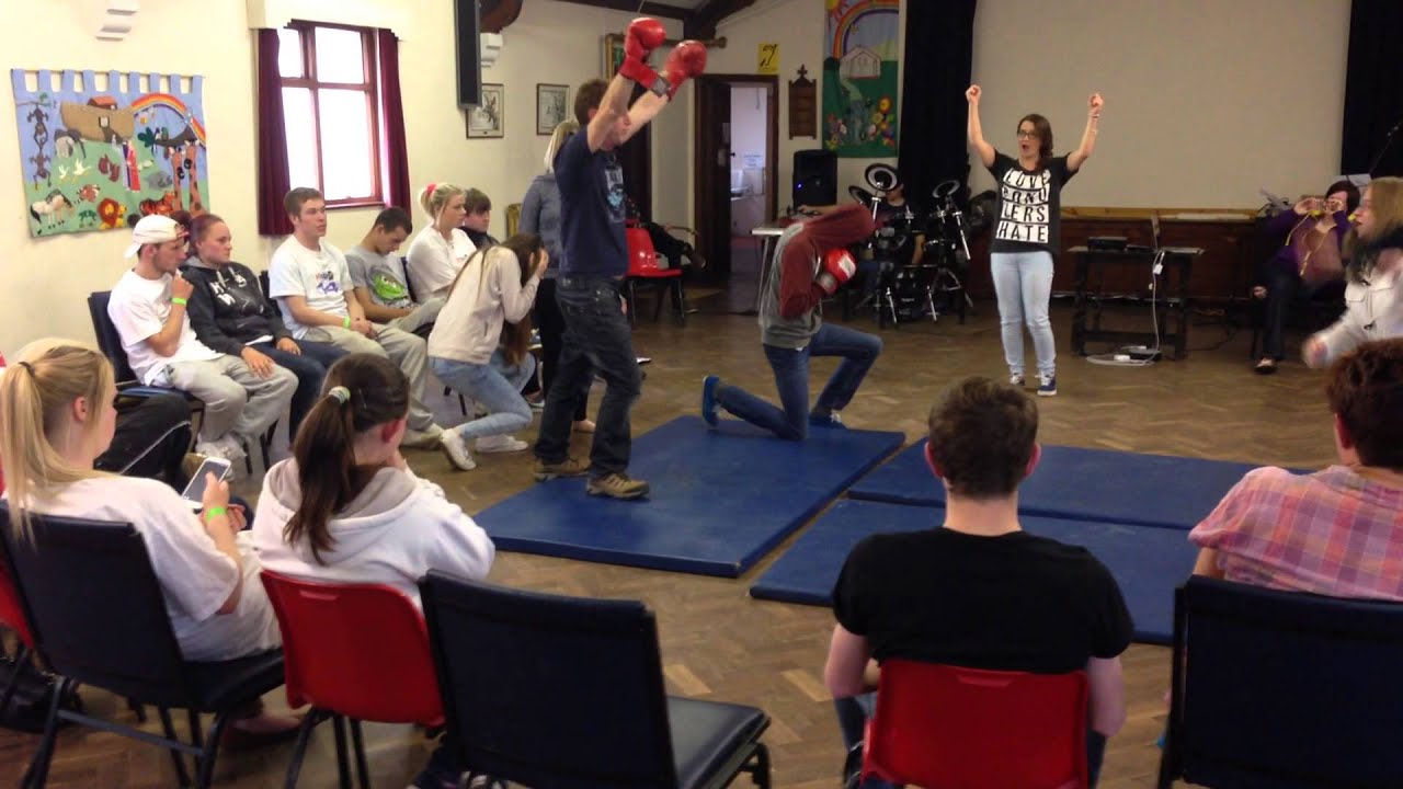 Sketch - Jesus vs the devil boxing match! - YouTube