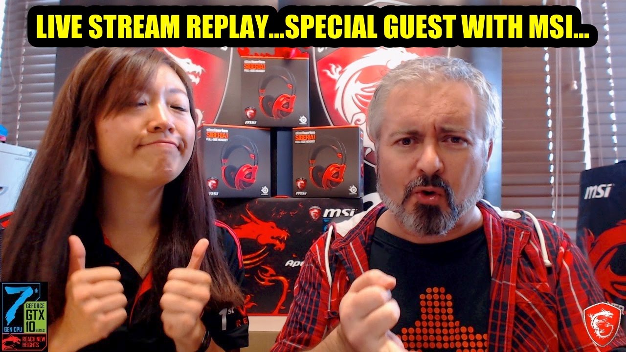 LIVE STREAM REPLAY; Special Guest in new MSI Laptop Launch! - YouTube