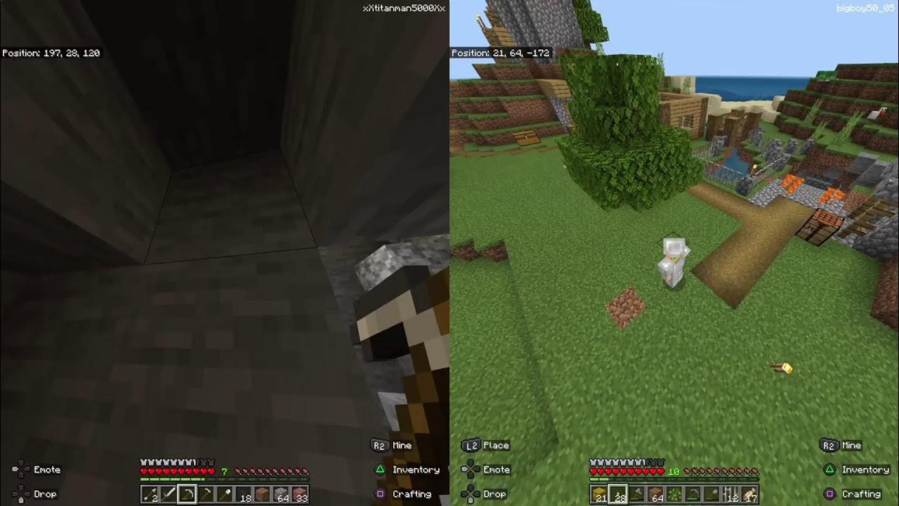 MINECRAFT Splitscreen with lil bruh pluh - YouTube