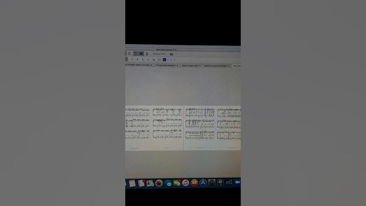 Rosi polka-Note za harmoniko-sheet - YouTube