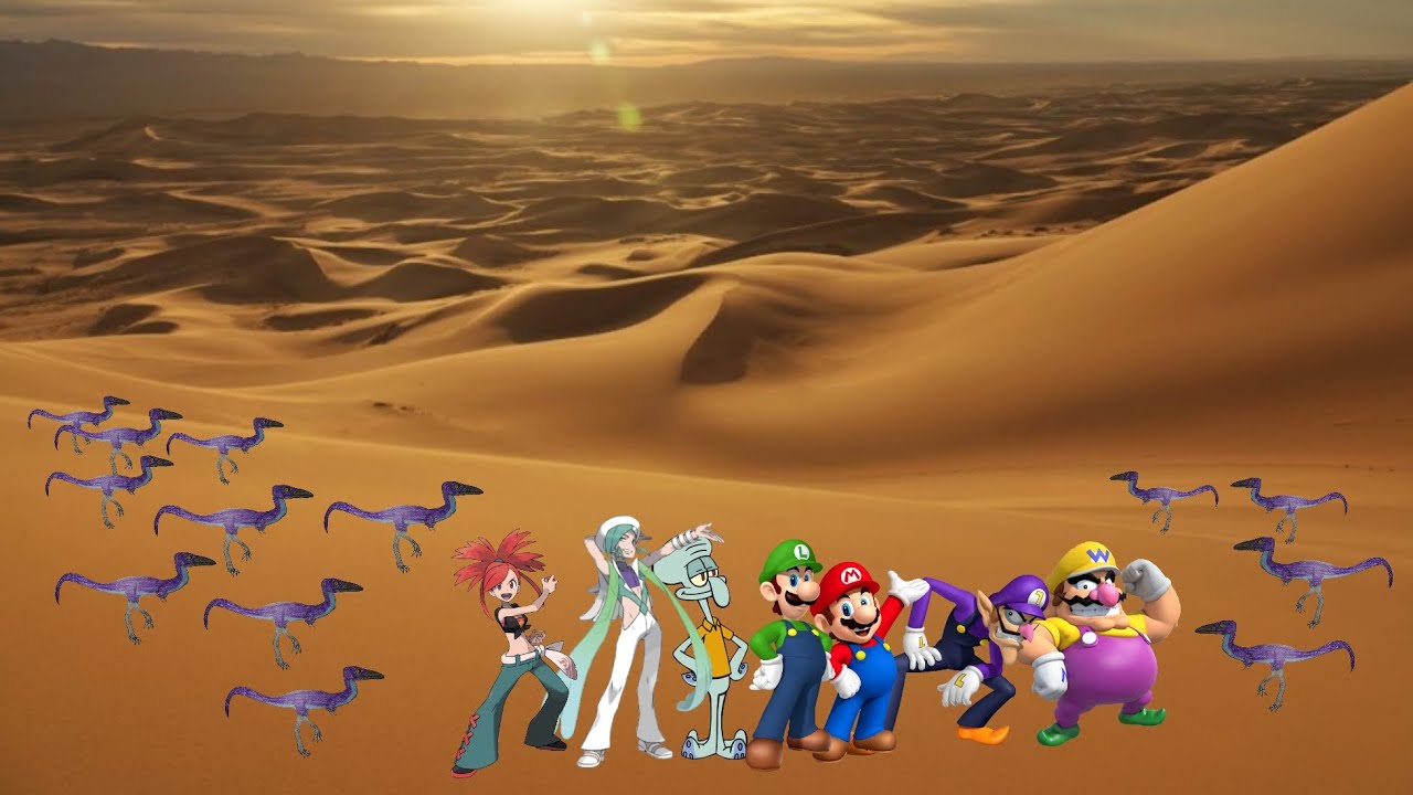 Wario, Waluigi, Mario, Luigi, Squidward, Wallace & Flannery Discovers ...