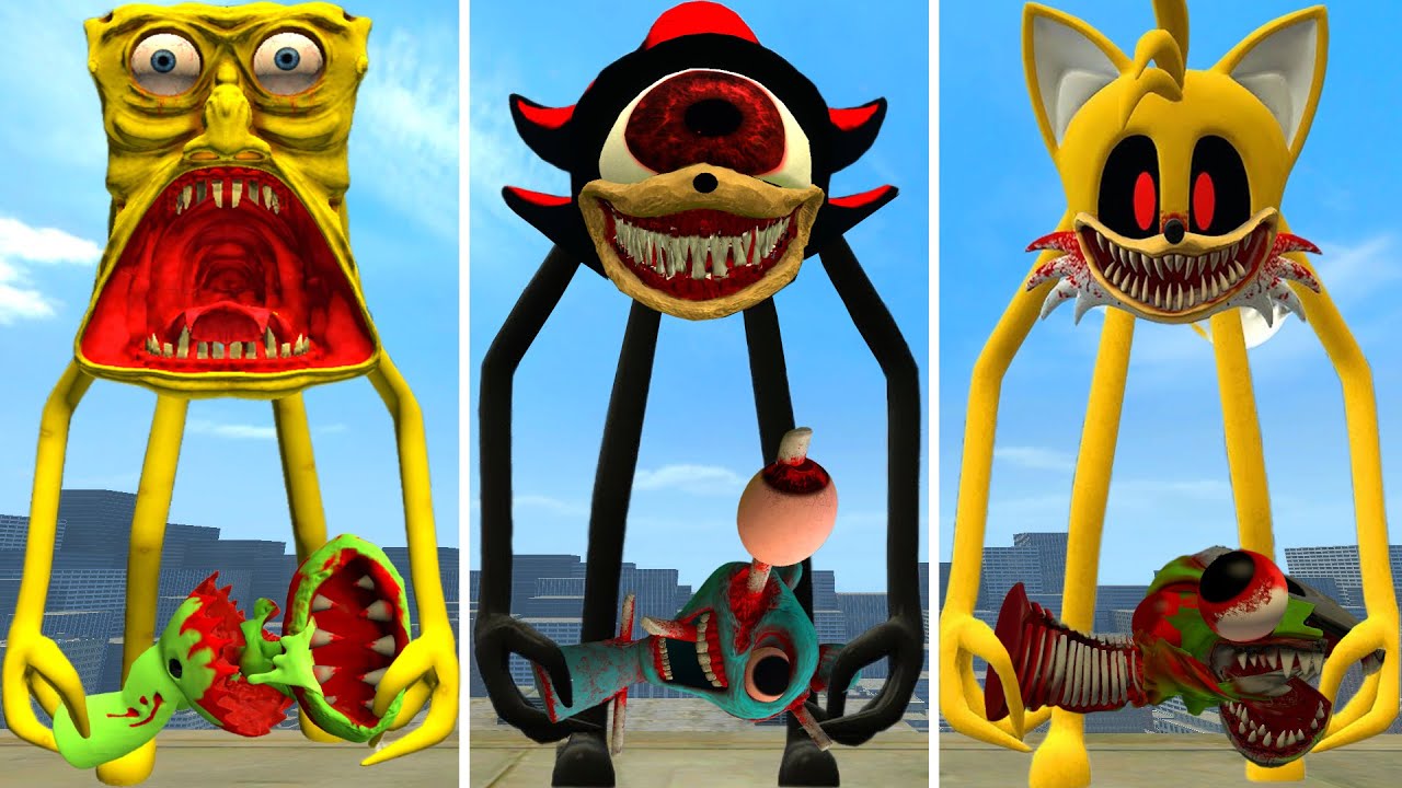 NEW I BECOME SPONGEBOB INNYUME SMILEY'S vs TAILS CURSED SMILEY'S vs ...