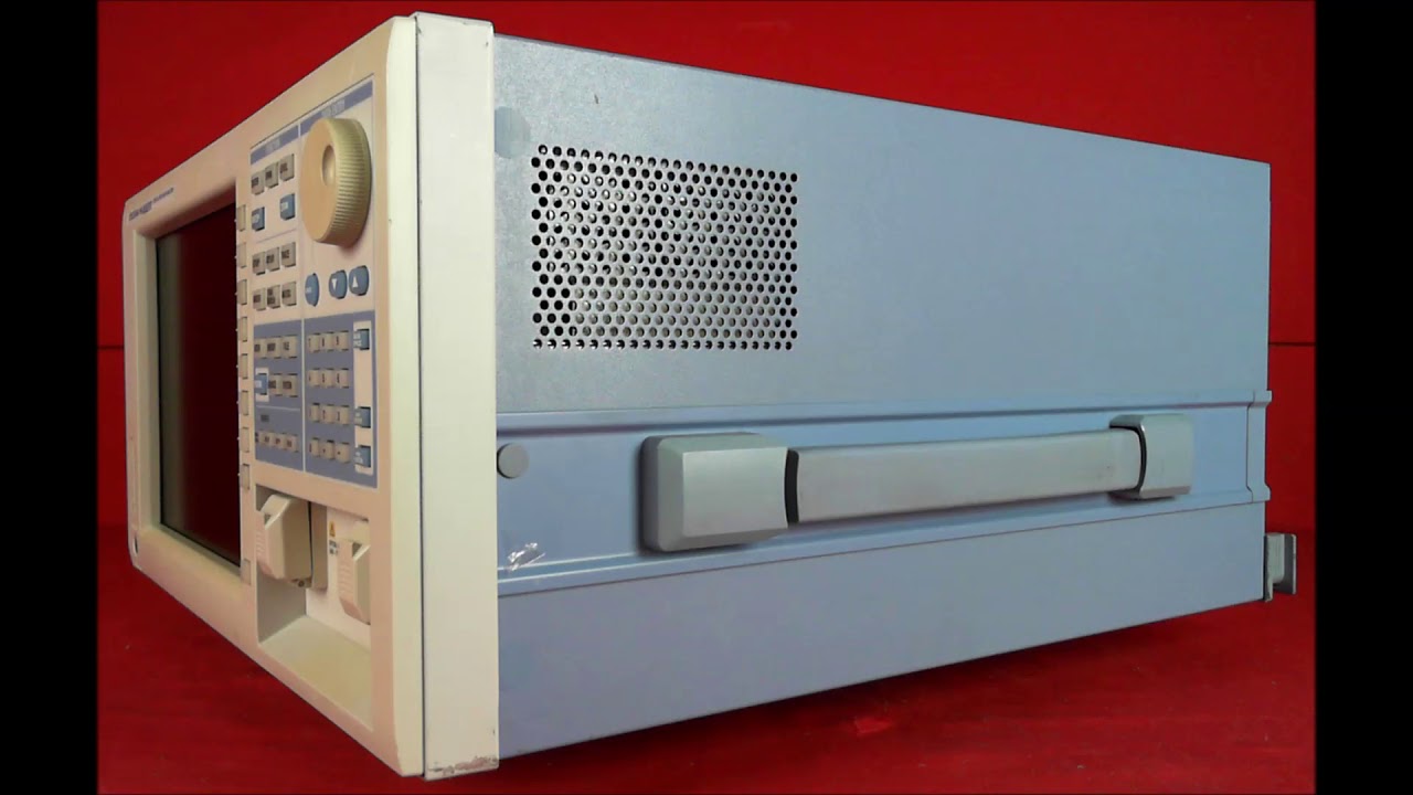 Yokogawa AQ6370 Optical spectrum analyzer - YouTube