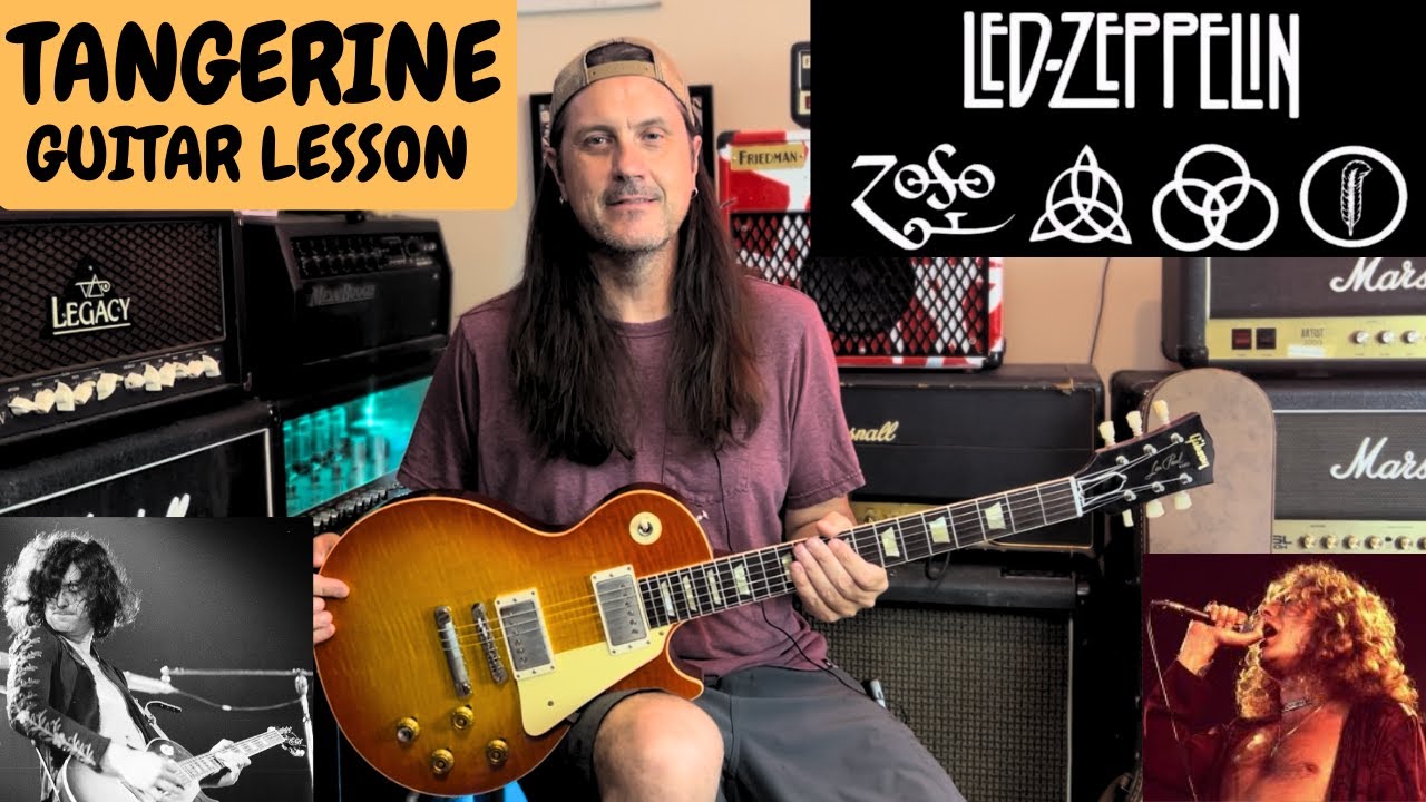 How To Play Tangerine By Led Zeppelin - All Parts Included - Jimmy Page ...
