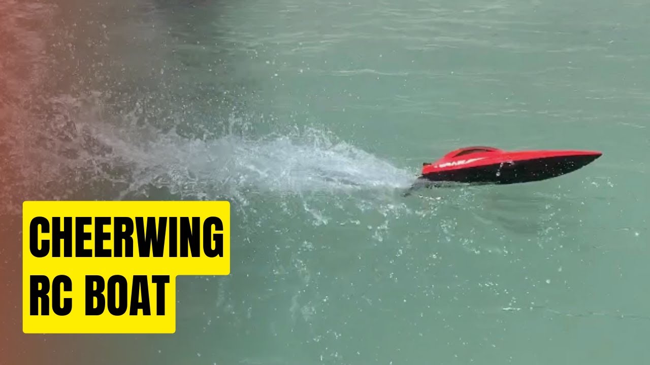 Cheerwing RC Boat with LED Light , 20mph Remote Control Boat for Pools ...