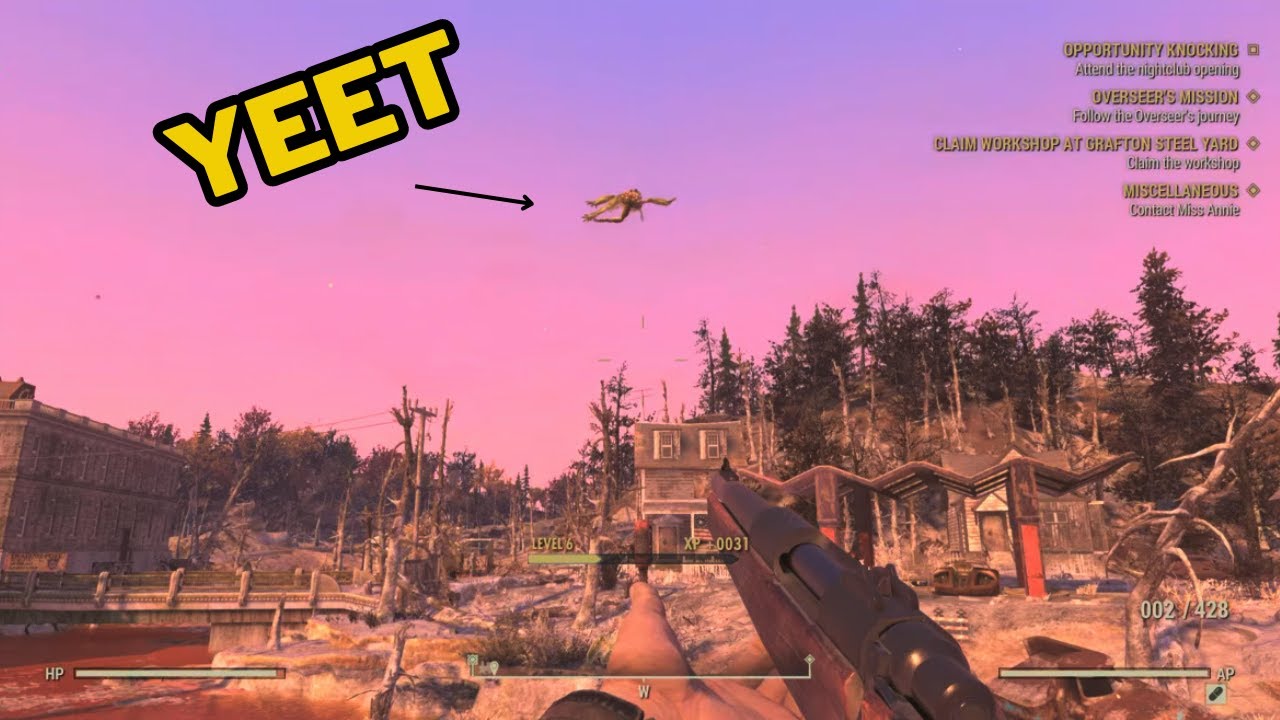 Giant Frog Gets Yeeted - Fallout 76 - YouTube