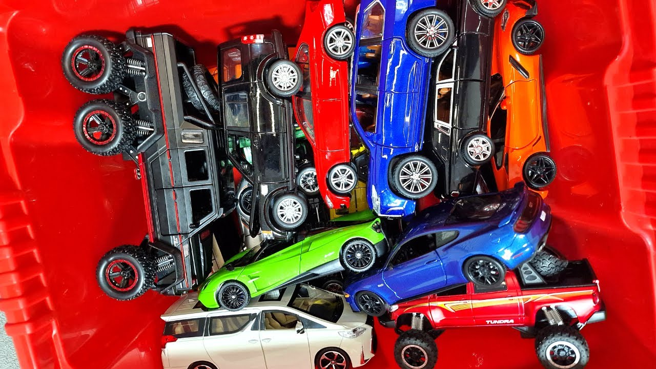 Large diecast cars cars from the box - YouTube
