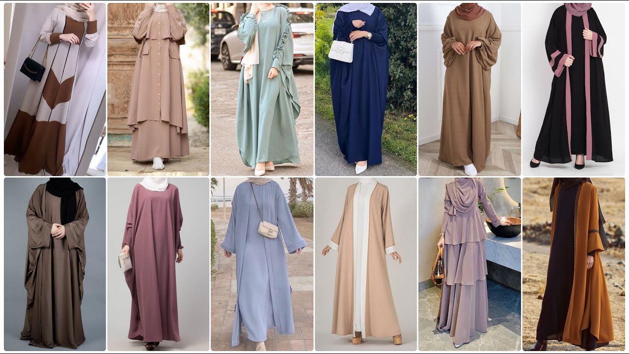 Modern Decent Abaya Designs| Latest/New Abaya Collection| Stylish Burqa ...