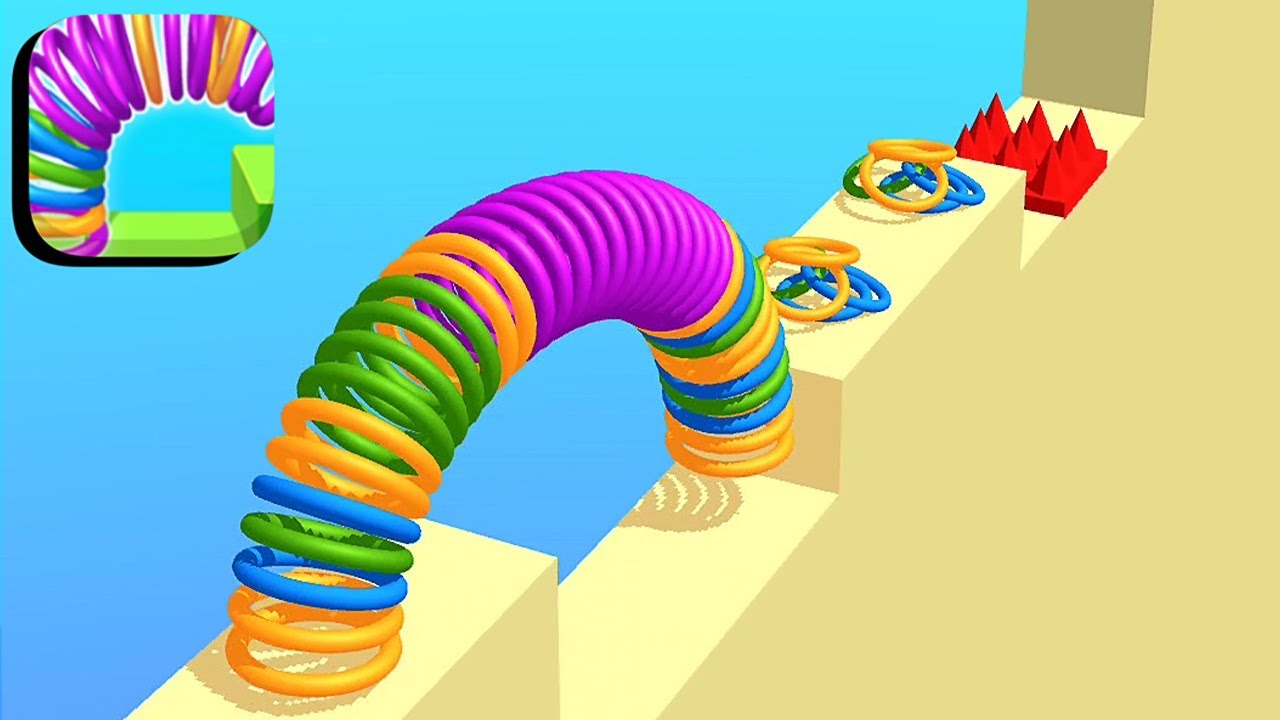 Slinky Run - All Levels Gameplay Android,ios (Part 6) - YouTube