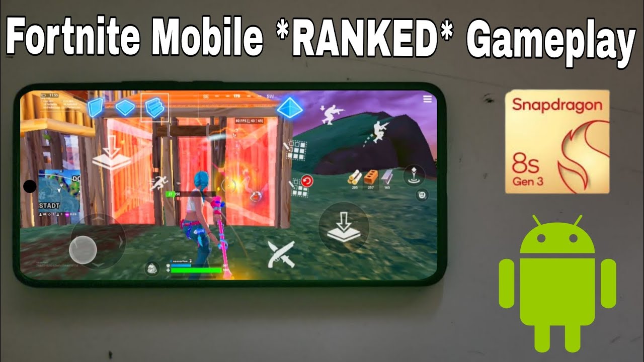 Fortnite Mobile Ranked Gameplay On Consistent 60 FPS | Fortnite Android ...