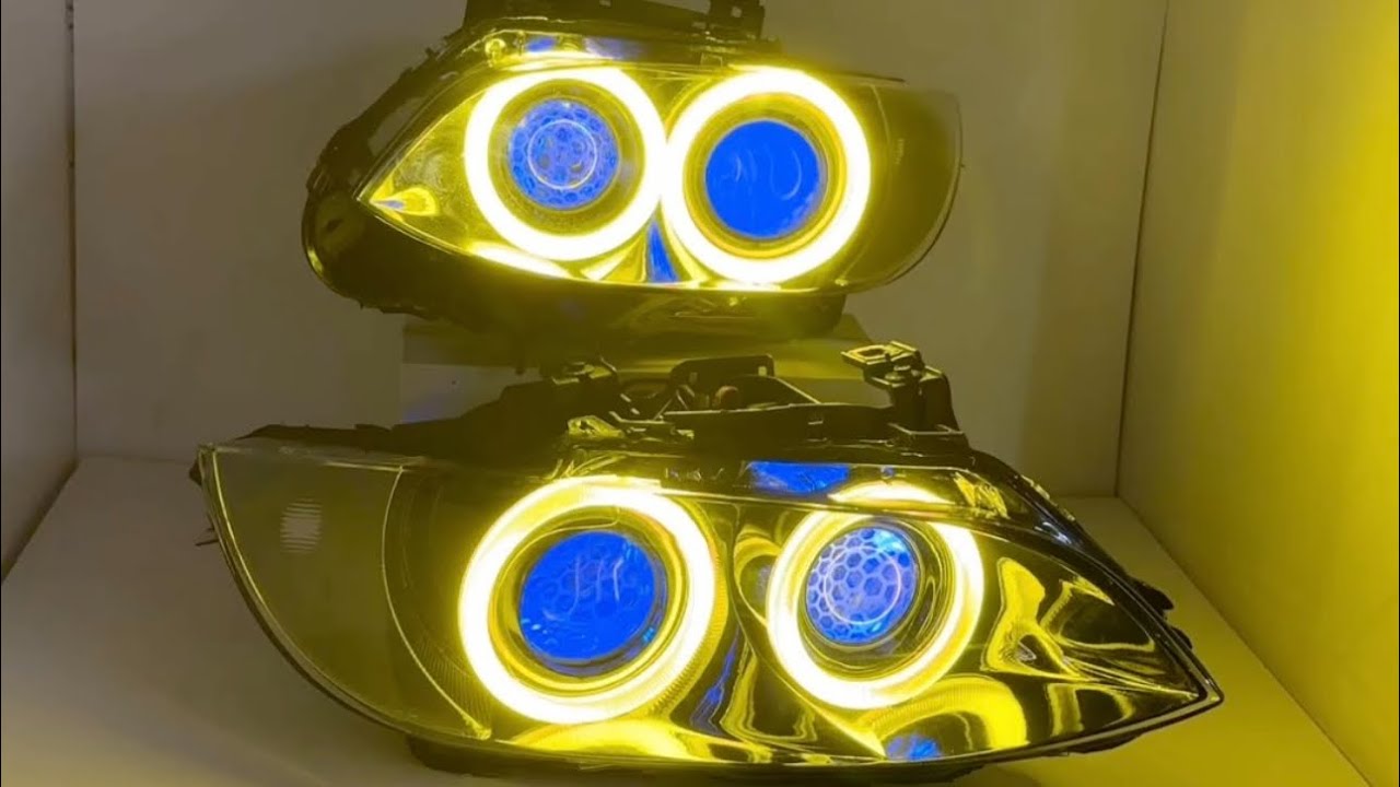 E92 Modified Heads, CSL Yellow/White Rings with quad honeycomb demons ...