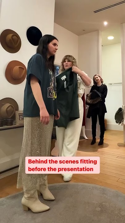 Behind the scenes fitting before the presentation - YouTube
