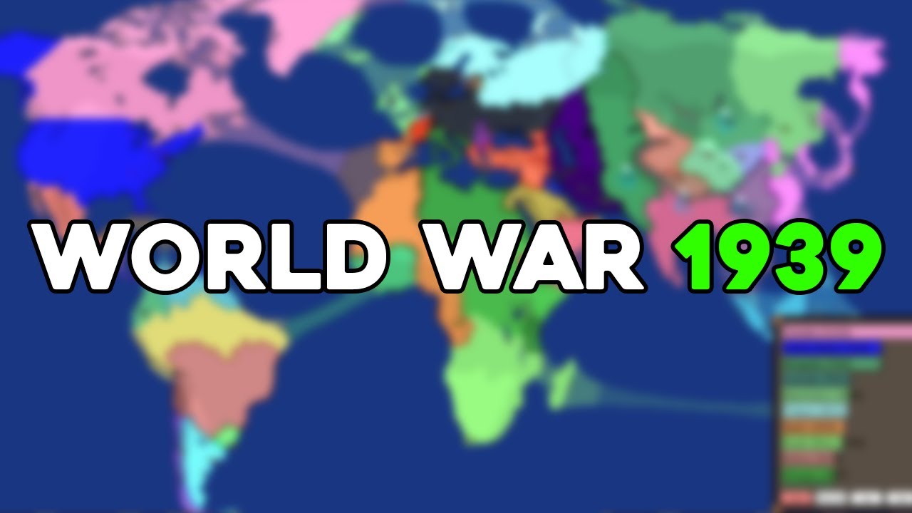 Ages Of Conflict World War Simulator - World Map 1939 - YouTube