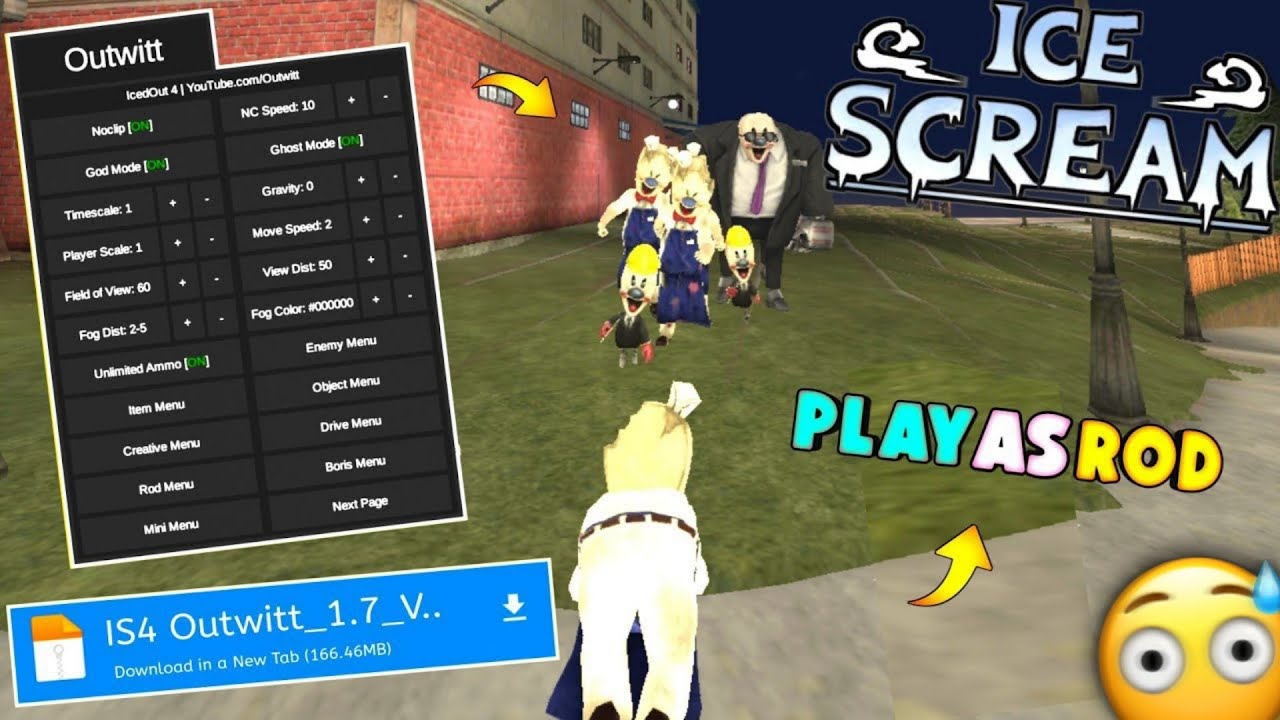 Ice Scream 8 And 4 Out Witt Mod Menu!🔥| Midiafire Download Link! - YouTube