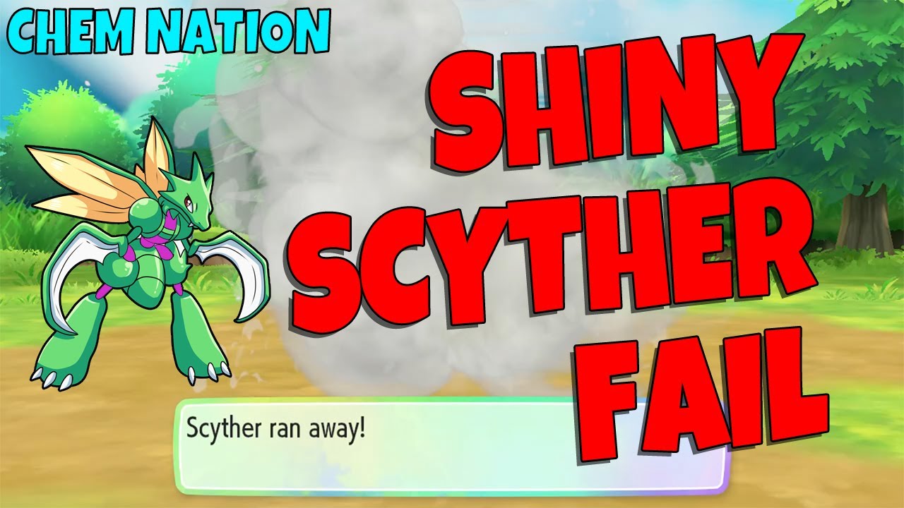 SHINY SCYTHER FAIL | Pokemon Let's Go Pikachu & Eevee - YouTube