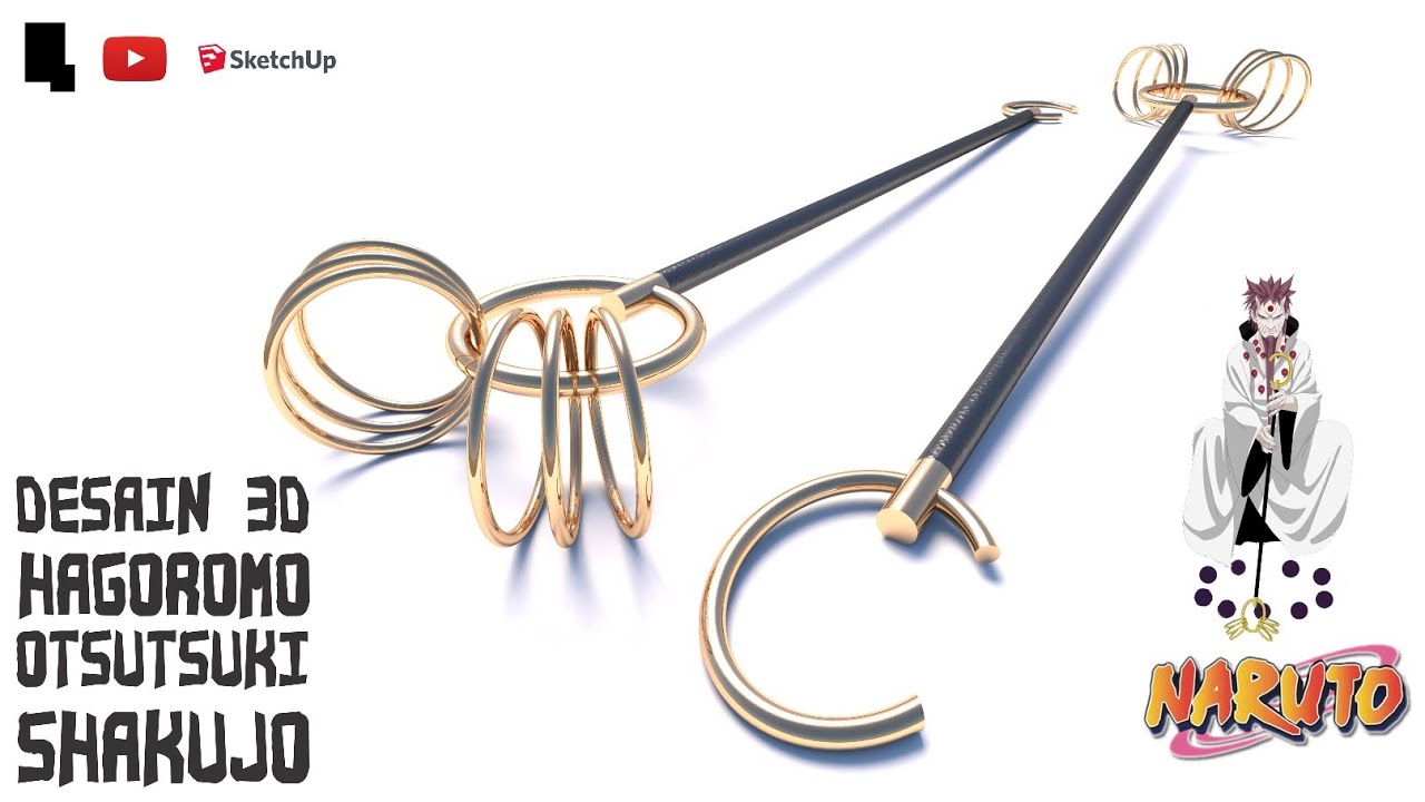 3D Modelling Realistic | Shakujo Stick | Hagoromo Otsutsuki | Naruto ...