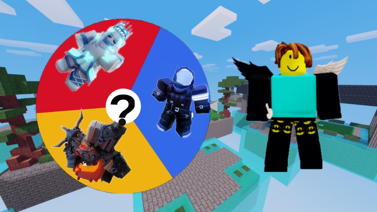 This RANDOM WHEEL chooses my kit | Roblox Bedwars - YouTube