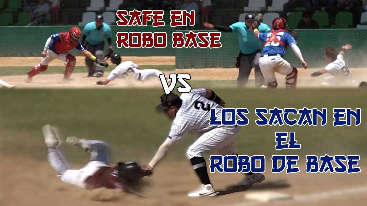 A DONDE TAN PEINADO PUESTOS OUT EN EL ROBO DE BASE🏃‍♂️ Y (ALGUNOS ROBO ...