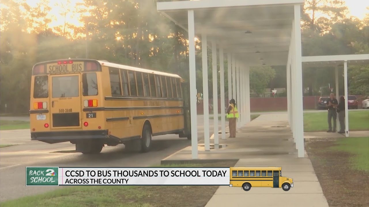 CCSD buses thousands of students to school each day - YouTube