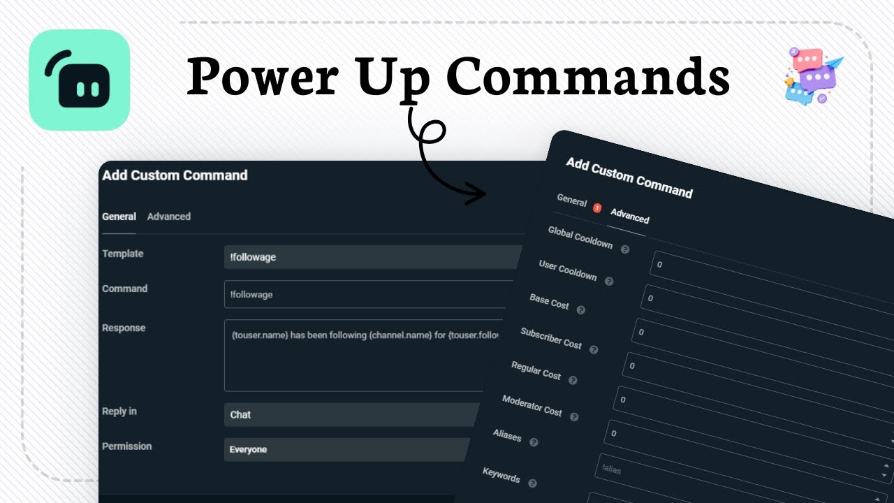 How to add custom command in Streamlabs (Chat Control) - YouTube