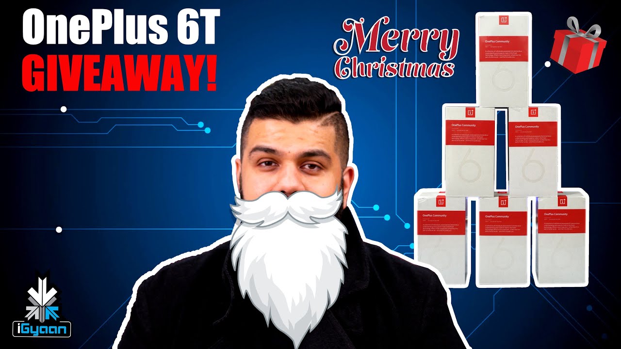 OnePlus 6T Giveaway : Six Phones : Merry Christmas - YouTube