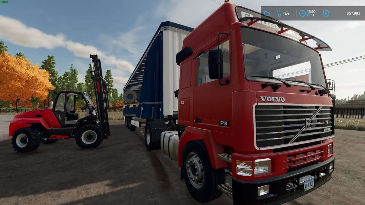 Farming Simulator 22 Volvo f16 transporting steel coils - YouTube