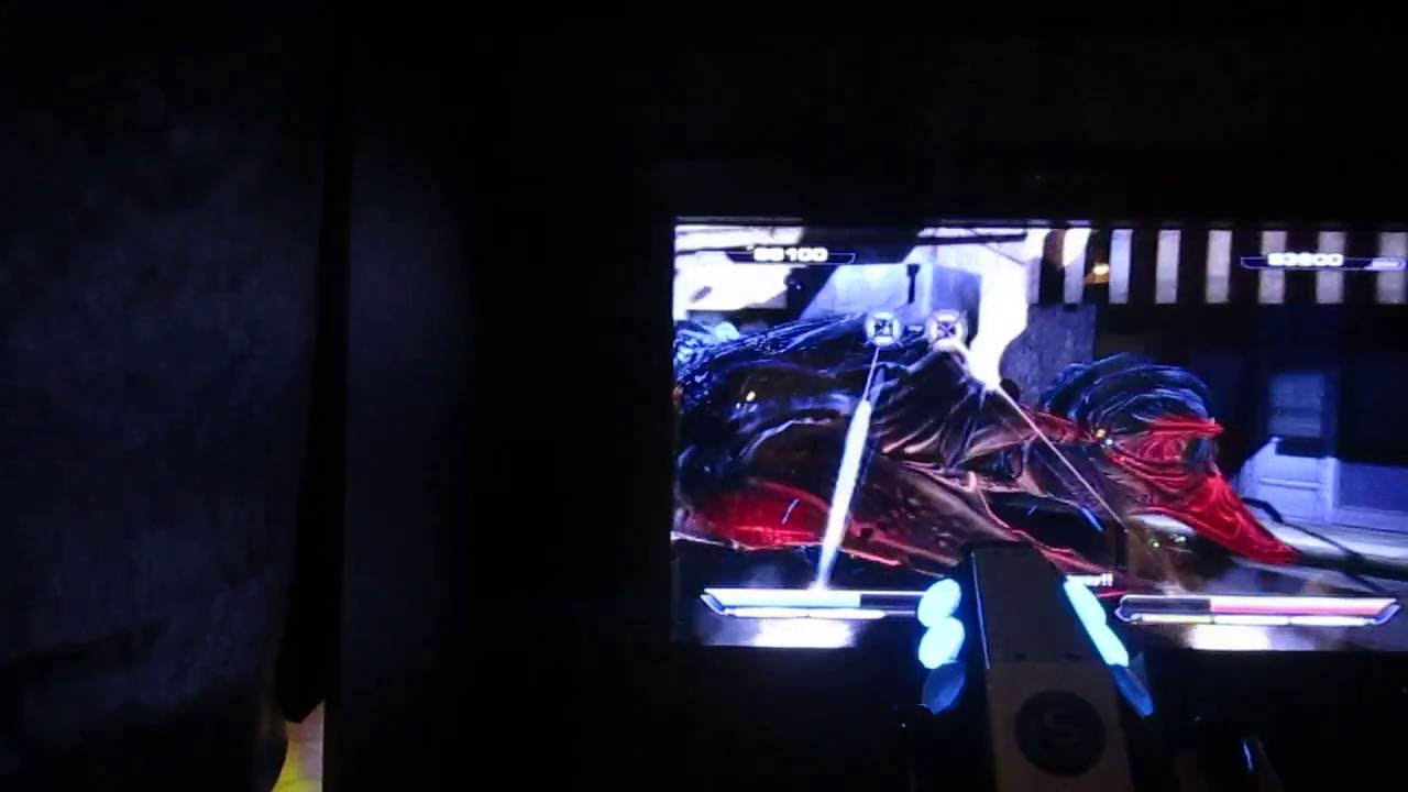 Monster eye arcade (2 guns 1 players moving seat) GOOD ENDING Stage 2 ...
